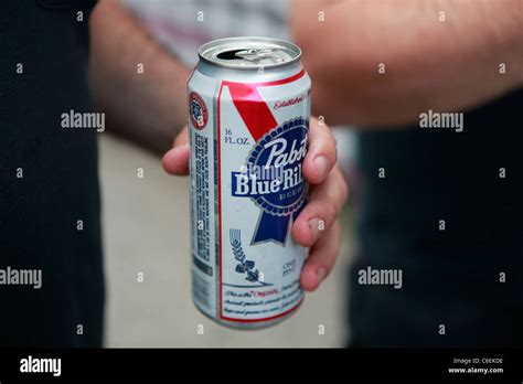 Pabst Blue Ribbon Beer Russian Recording BBQ Stock Photo - Alamy