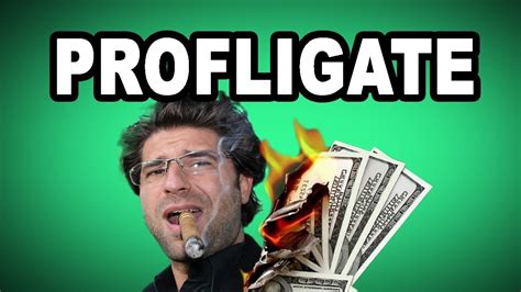 💸 Learn English Words Profligate Meaning Vocabulary With Pictures