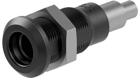 64 3042 21 Staubli Black Socket Test Socket Solder Termination 25a
