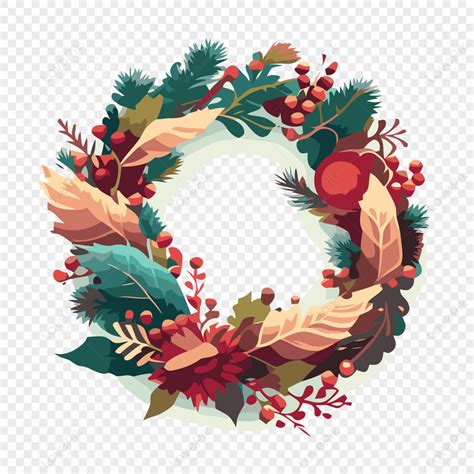 휴일 화환 벡터상표클립 아트만화 Png 일러스트 무료 다운로드 Lovepik