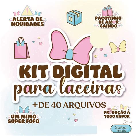 Kit Digital Laceiras Frases e Ícones Elo7 Produtos Especiais