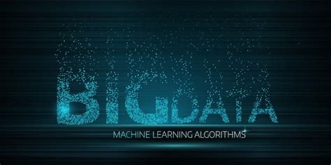 Premium Vector Big Data Machine Learning Algorithms Sciencetechnology Background Vector