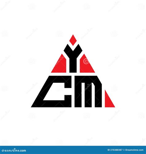 Ycm Triangle Letter Logo Design With Triangle Shape Ycm Triangle Logo