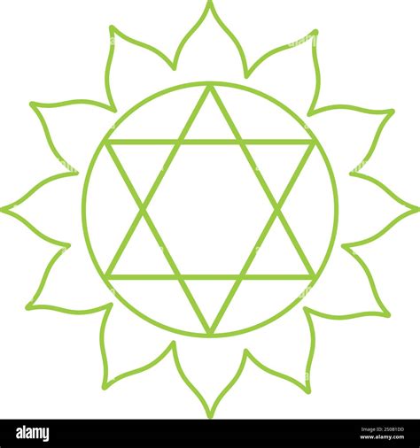 Anahata Heart Chakra Sign Stock Vector Image And Art Alamy