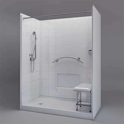 60 X 33⅜ Easy Step Shower Left Drain Freedom Showers