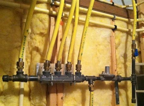 Gas Line For Basement Kitcen Gas Line Manifold It Doesnt Seem Strong