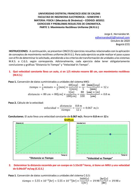 Ejercicios Resueltos De Cinematica I Warning Tt Undefined Function 32 Warning Tt