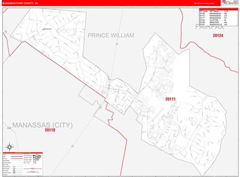 Manassas Va Zip Code Map Map