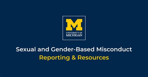 Sexual And Gender Based Misconduct Reporting And Resources Sexual And Gender Based Misconduct