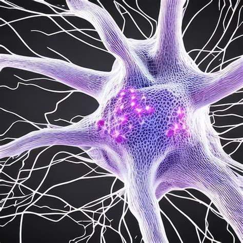 Premium Photo Neuron Cell Network Model Generative Ai