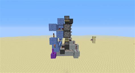 2x2 Seamless Glass Piston Door Minecraft Map