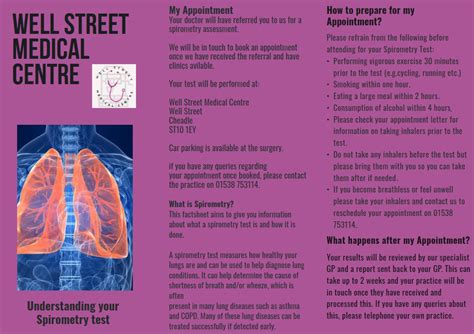 Spirometry Well Street Medical Centre