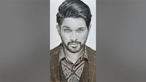 अल्लू अर्जुन जी का स्केच बनाया है Alluarjun Drawing Youtube