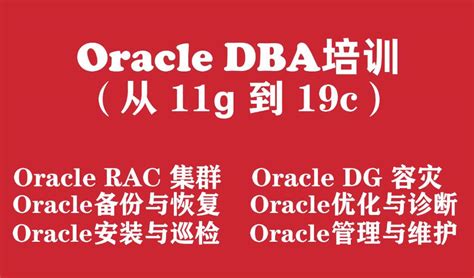 Oracle数据库工程师入门培训实战教程（从oracle11g 到 Oracle19c） 助梦资源网