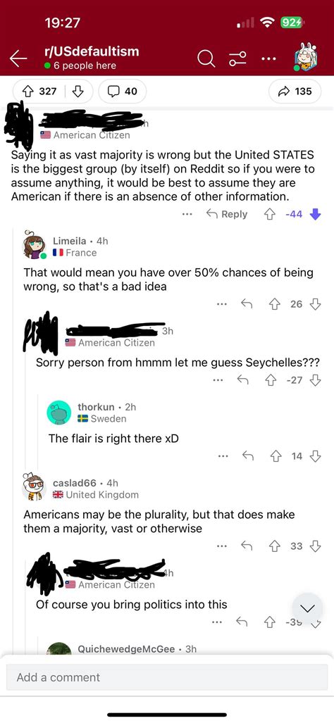 Defaulting On Rusdefaultism We Should Assume Someone Is American R