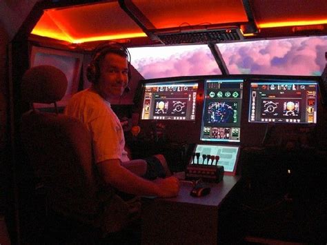 Flight Simulator Cockpits Of All Types And Sizes Flight Simulator Cockpit Flight Simulator