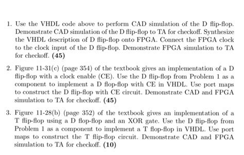 Im Only Stuck On 5 The Vhdl Code For Problem 2