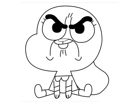 Tô Màu Thế Giới Kì Diệu Của Gumball Tranh Tô Màu Cho Bé