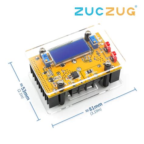 A DC DC Adjustable LCD Dual Display CC CV Step Down Power Supply Module Short Circuit