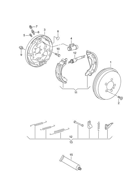 Volkswagen Polo (2015 - 2017) - drum brake. > VAG ETKA Online > Nemiga.com