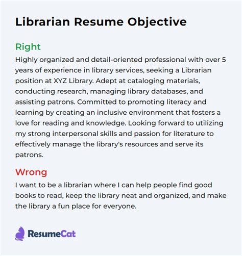 Top 17 Librarian Resume Objective Examples Resumecat