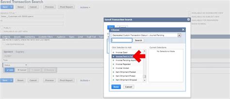 Netsuite Creating Transactions Based Searches