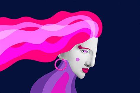 팝 아트 스타일로 인간의 얼굴의 석고 골동품 조각 콜라주 고대 동상 머리와 현대 창조적 인 개념 이미지 진 문화 현대 미술