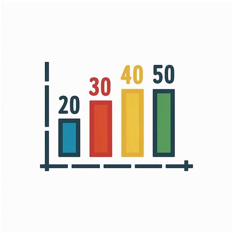 Vertical Bar Chart With Five Bars Of Different Heights Premium Ai