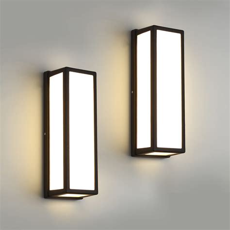 Buy Rosysky Outdoor Wall Sconce 2 Pack 30w Led Modern Porch Wall Lights