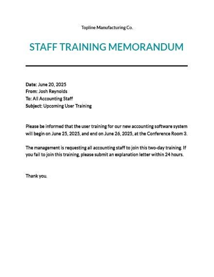 Staff Meeting Memo Template Google Docs Word Apple Pages Pdf