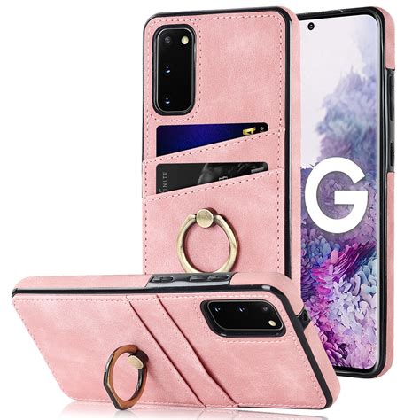 Allytech For Samsung Galaxy S20 Wallet Case With Card Holder Ring