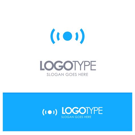 Basic Essential Signal Ui Ux Blue Solid Logo With Place For Tagline 14330907 Vector Art At Vecteezy