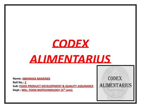 Codex Alimentarius Ccfl45 Improves Proposed Draft Guidelines For