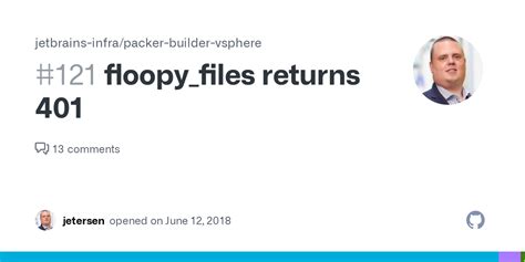 Floopyfiles Returns 401 · Issue 121 · Jetbrains Infrapacker Builder
