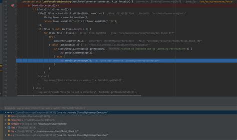 Unable To Load Fonts For Reports Add On PDF Conversion Due To Java Nio