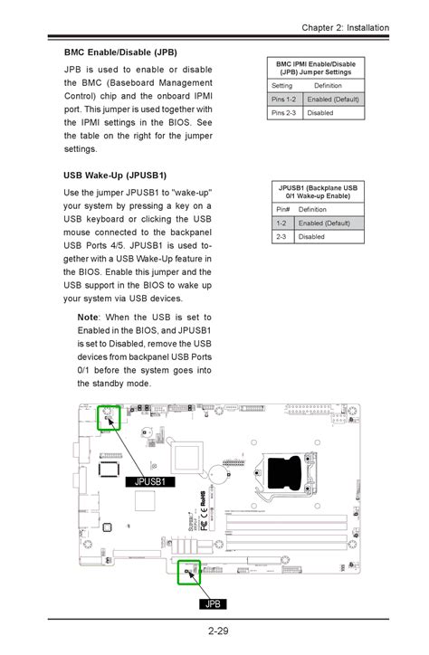 Jumper Settings Super Micro Computer X9spu F Specification