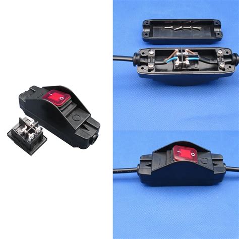 Jr 617 방수 라인 중간 스위치 라인 스위치 플랫 라운드 라인 실버 콘택트 더블 컷 방진 스위치 30a