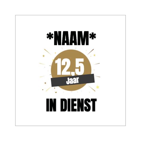 12 5 Jaar In Dienst Spandoekenshop Nl