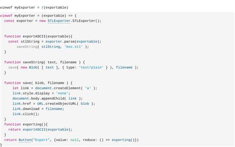 Three Js Mesh To Stl Exporter Abdelaziz Sbaai Observable Three Js Mesh To Stl Exporter Abdelaziz Sbaai Observable