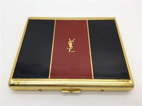 【やや傷や汚れあり】喫煙具【 Ysl イヴ・サンローラン シガレットケース 】検索タグ 煙草 タバコ ライター Zippo 保管ケース 金色