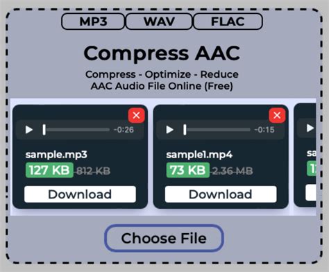 Compress AAC Audio File Online Free