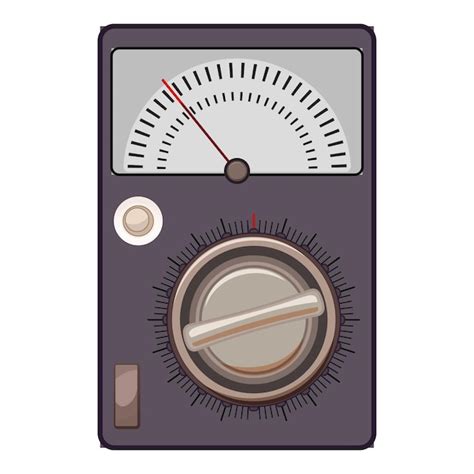 Premium Vector Analog Voltmeter Measuring Voltage With Dial And Needle