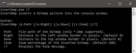 How To Show Images On Cmd Console Advanced Cmd Insertbmpexe