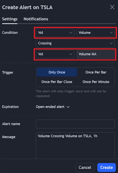 How To Create An Alert On TradingView TradingWhale