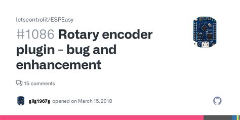 Rotary Encoder Plugin Bug And Enhancement · Issue 1086