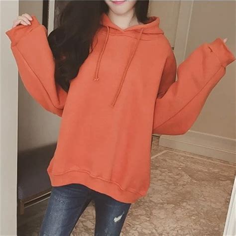 2018 Harajuku Long Sleeve Sweatshirt Women Plus Size Autumn Oversized