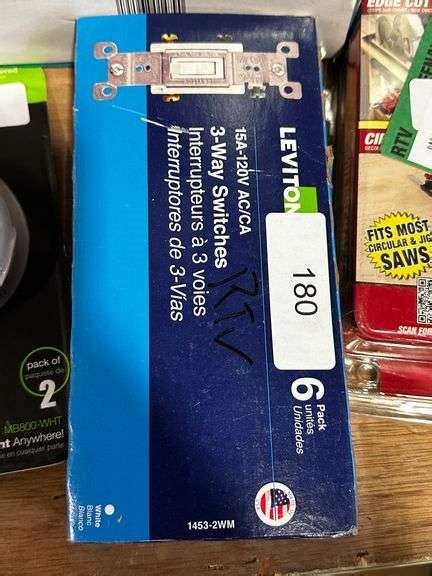 Leviton 15 Amp 3 Way Toggle Switch White 6 Pack Dallas Online