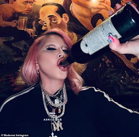 Madonna Chugs A Bottle Of Wine Serving Real Life Al Favourite