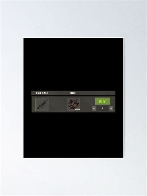 Rust M249 On Vending Machine Selling For X6969 Scrap Poster For Sale By Th3shooter Redbubble