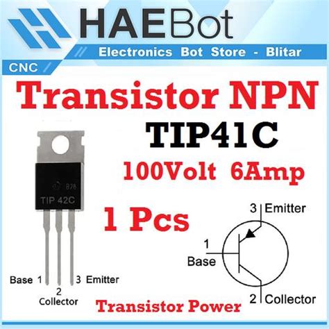 Jual EBS Transistor Power TIP TIP C NPN V A W TO Arduino DC Kota Blitar